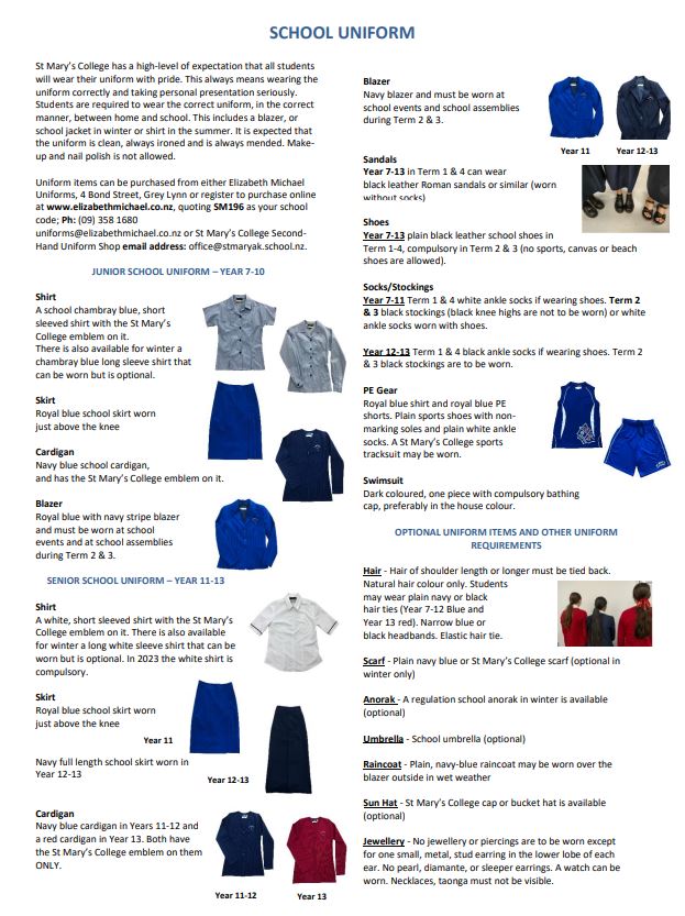 St.Mary's College - Uniform